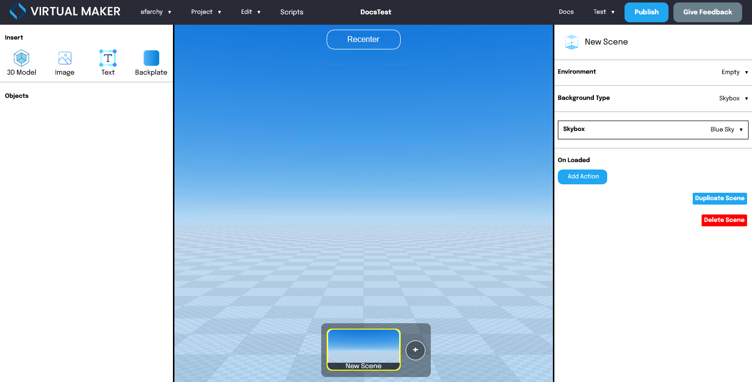 Virtual Maker - Make interactive 3D and VR scenes in your browser
