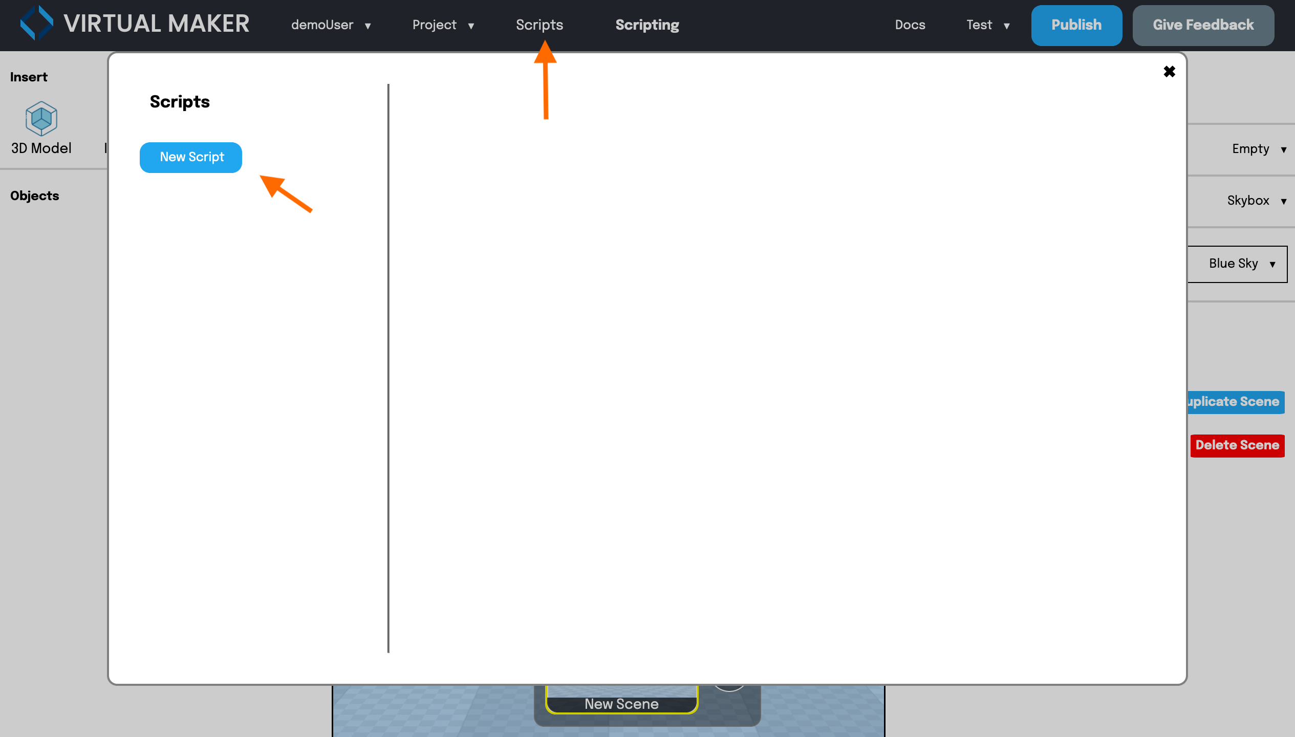Virtual Maker - Make interactive 3D and VR scenes in your browser